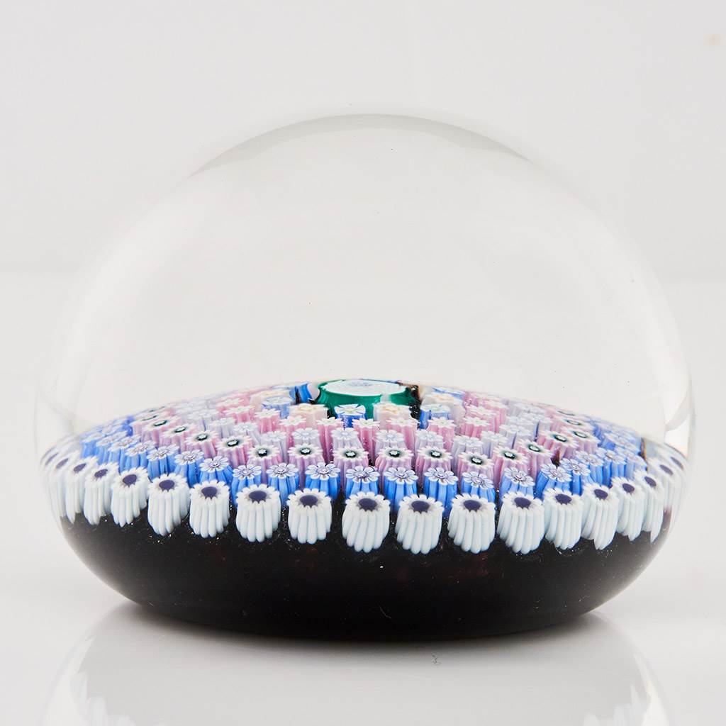 John Deacons Paperweight Clichy Rose Concentric c2010