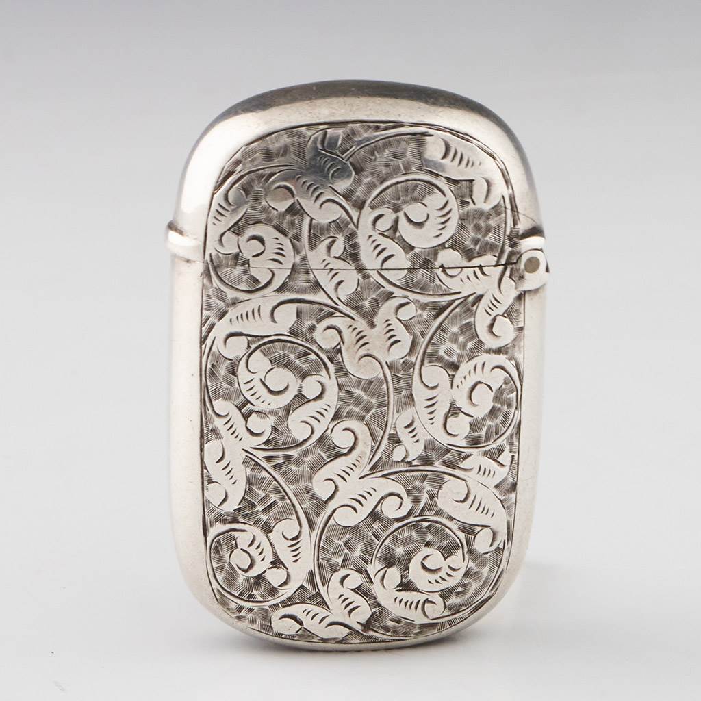 Sterling Silver Vesta Case Birmingham 1886