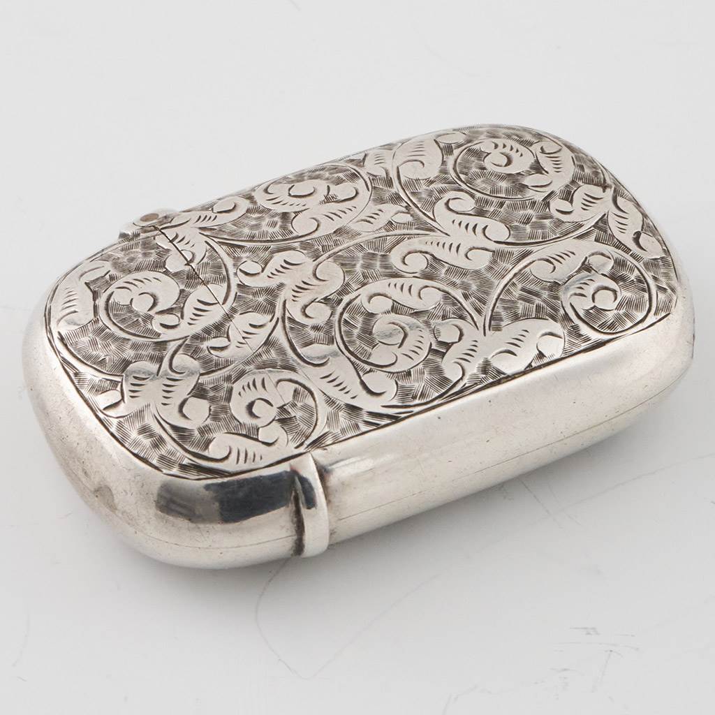 Sterling Silver Vesta Case Birmingham 1886