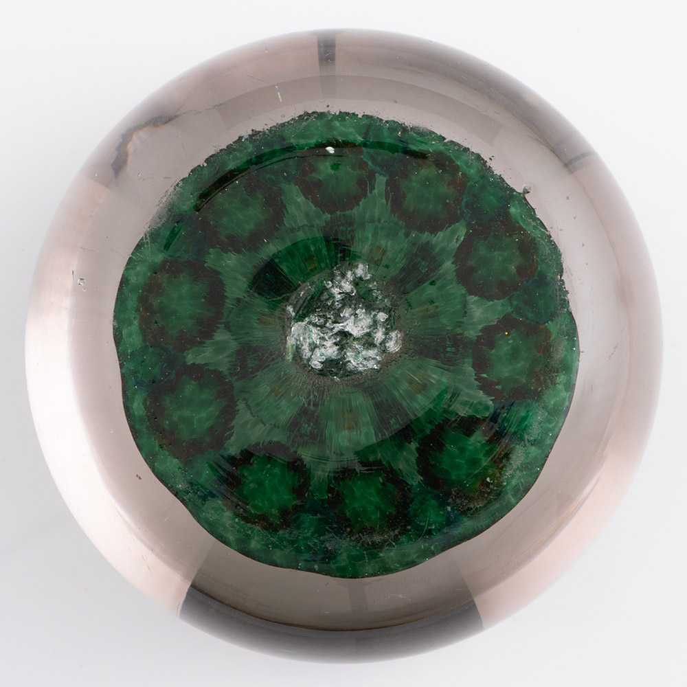 Paul Ysart Paperweight With Concentric Closepack Millefiori c1950