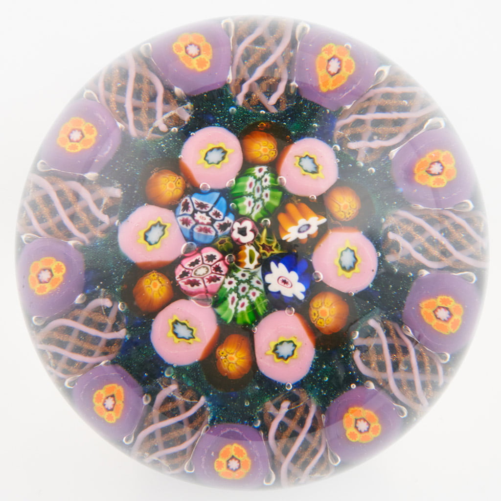 Paul Ysart Paperweight Close Pack Radial c1950