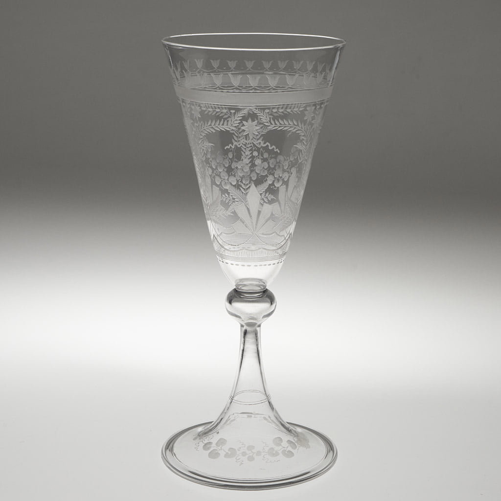 Victorian French Ale Glass Stourbridge c1880