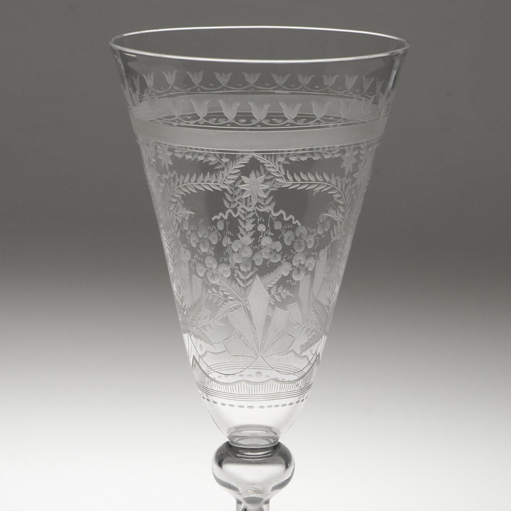 Victorian French Ale Glass Stourbridge c1880
