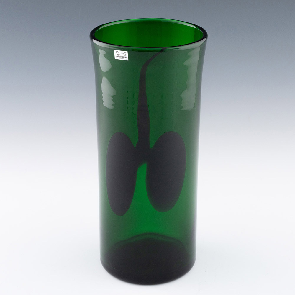 Finnish Nuutajarvi Vase Designed by Heikki Orvola 1972