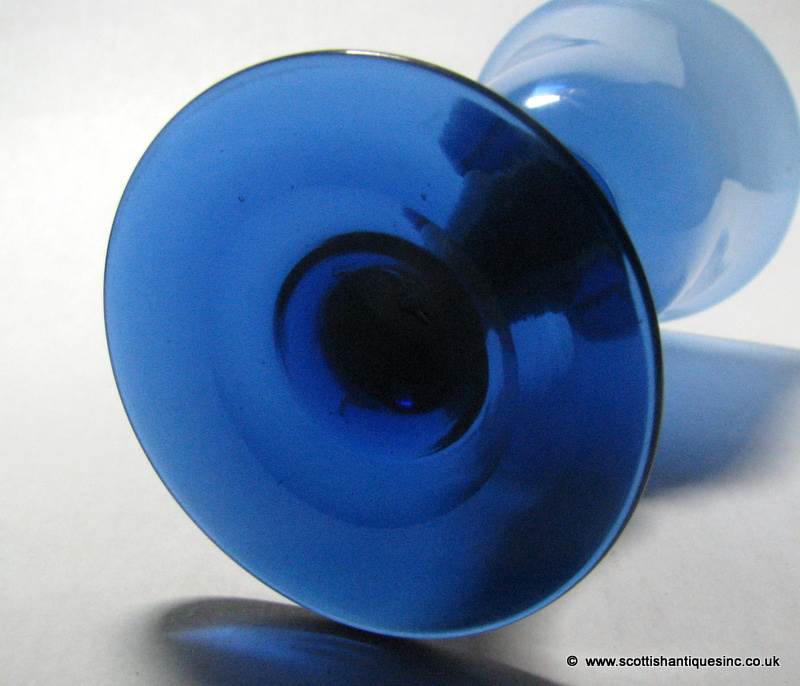 SOLD – Georgian Regency Blue Wine Glass c1820