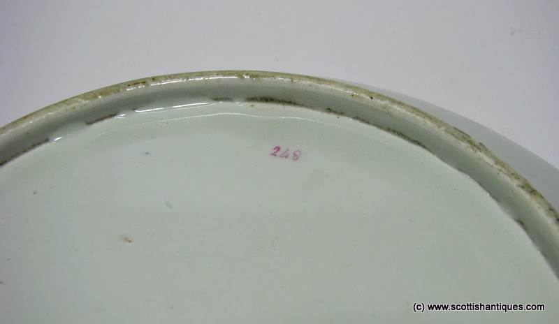 Pair of New Hall Porcelain Tea Plates c1795