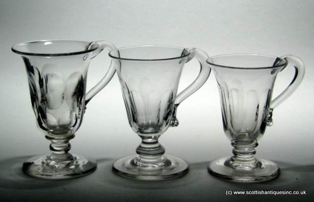 SOLD – Six Regency Custard Cup Glasses c1820