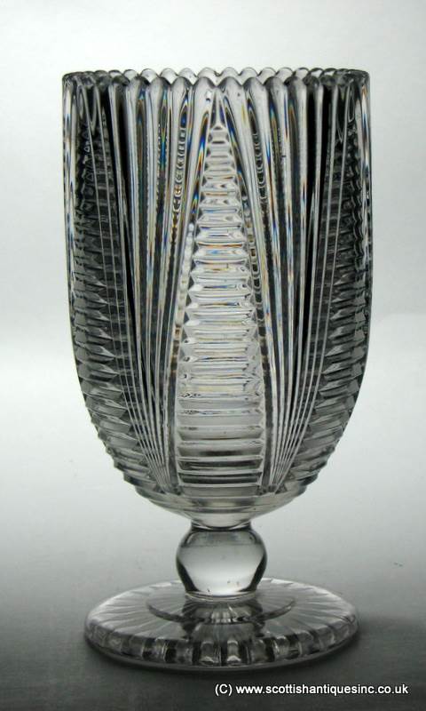 SOLD – Percival Vickers Victorian Glass Celery Vase c1891