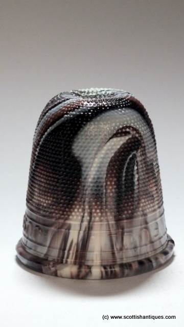 Rare Davidson’s ‘Just A Thimble Full’ Malachite Glass Gill Whiskey ...