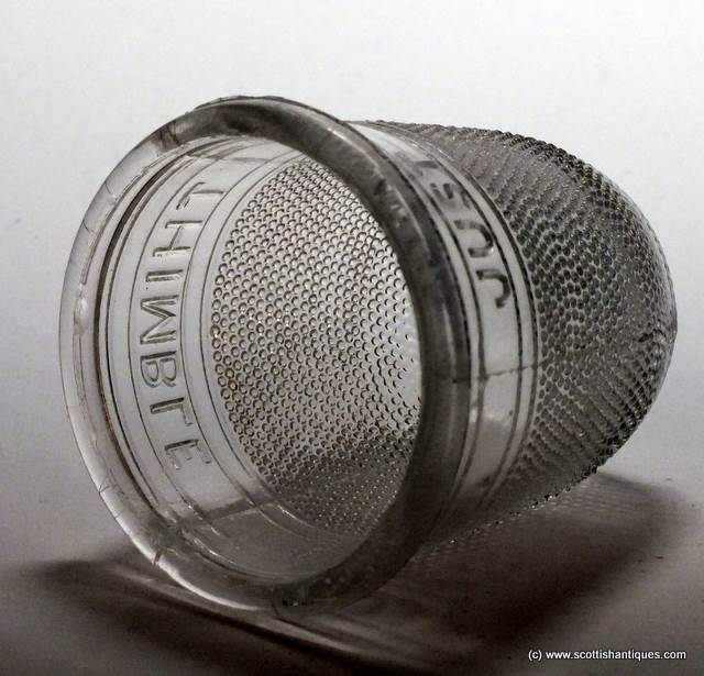 Victorian Davidson’s ‘Just A Thimble Full’ Glass Gill Whiskey Measure c1880
