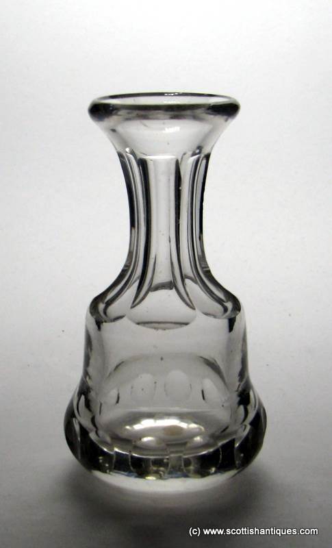 Victorian James Couper & Sons Glass Gill Whisky Measure 1868