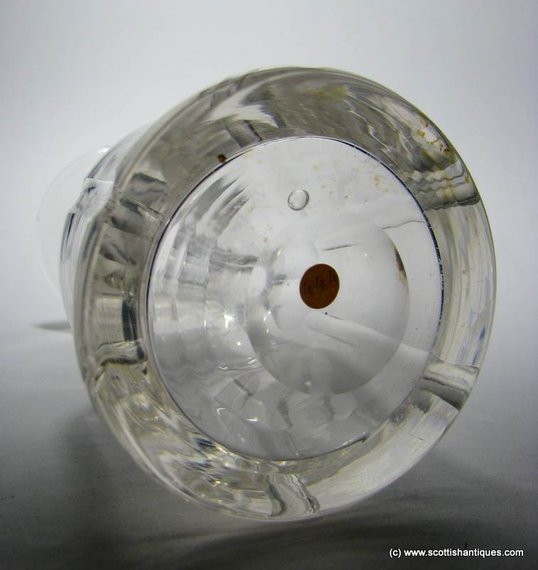 Victorian Double Gill Glass Whisky Measure 1868