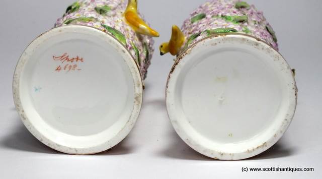 Pair Spode Spill Vases c1820