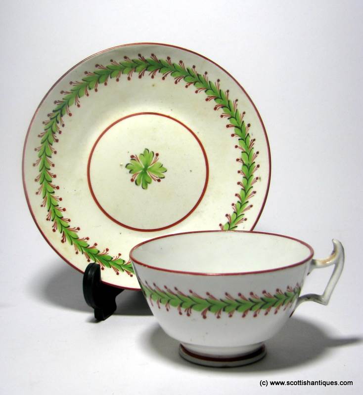 New Hall Teacup & Saucer c1820