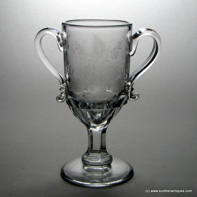 Engraved Victorian Loving Cup c1870
