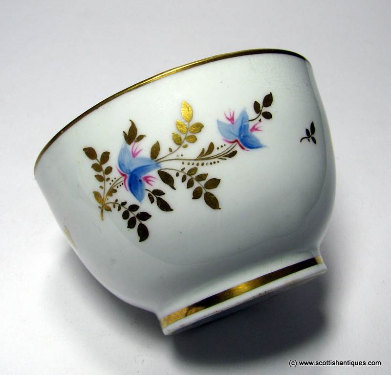 New Hall Porcelain Trio c1800