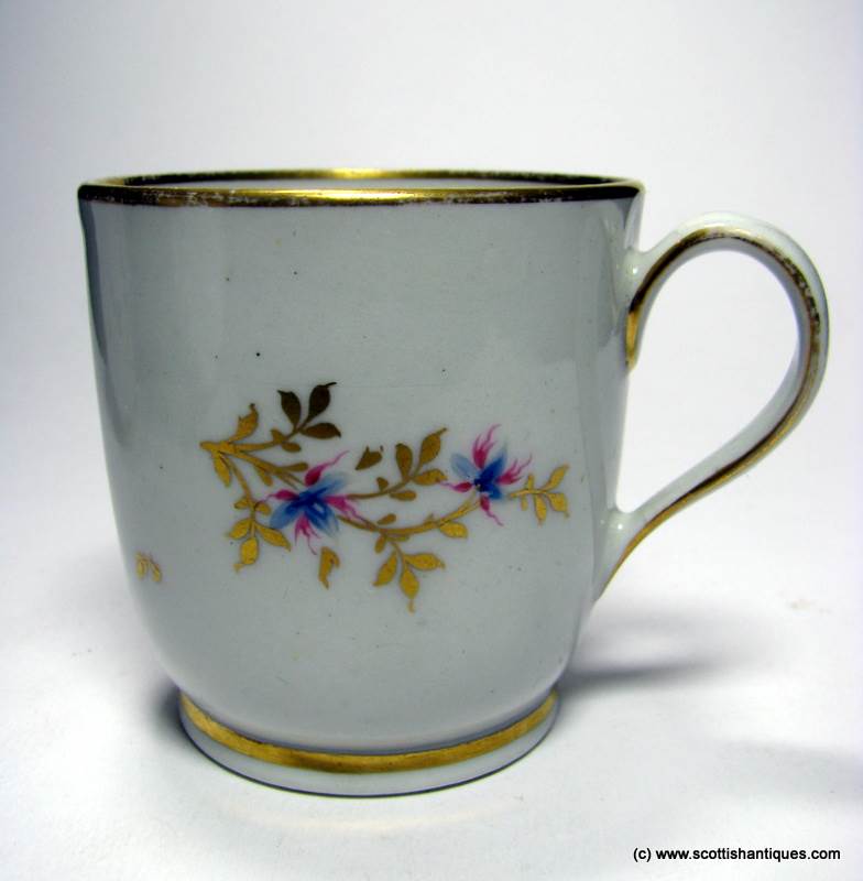 New Hall Porcelain Trio c1800
