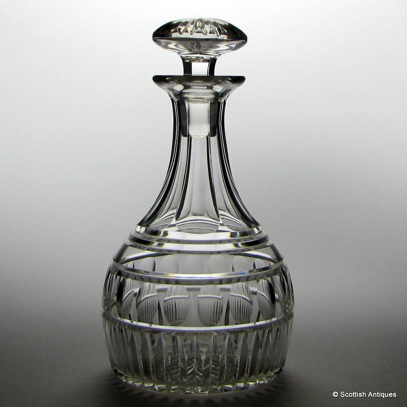 Victorian Cut Glass Spirit Decanter c1880