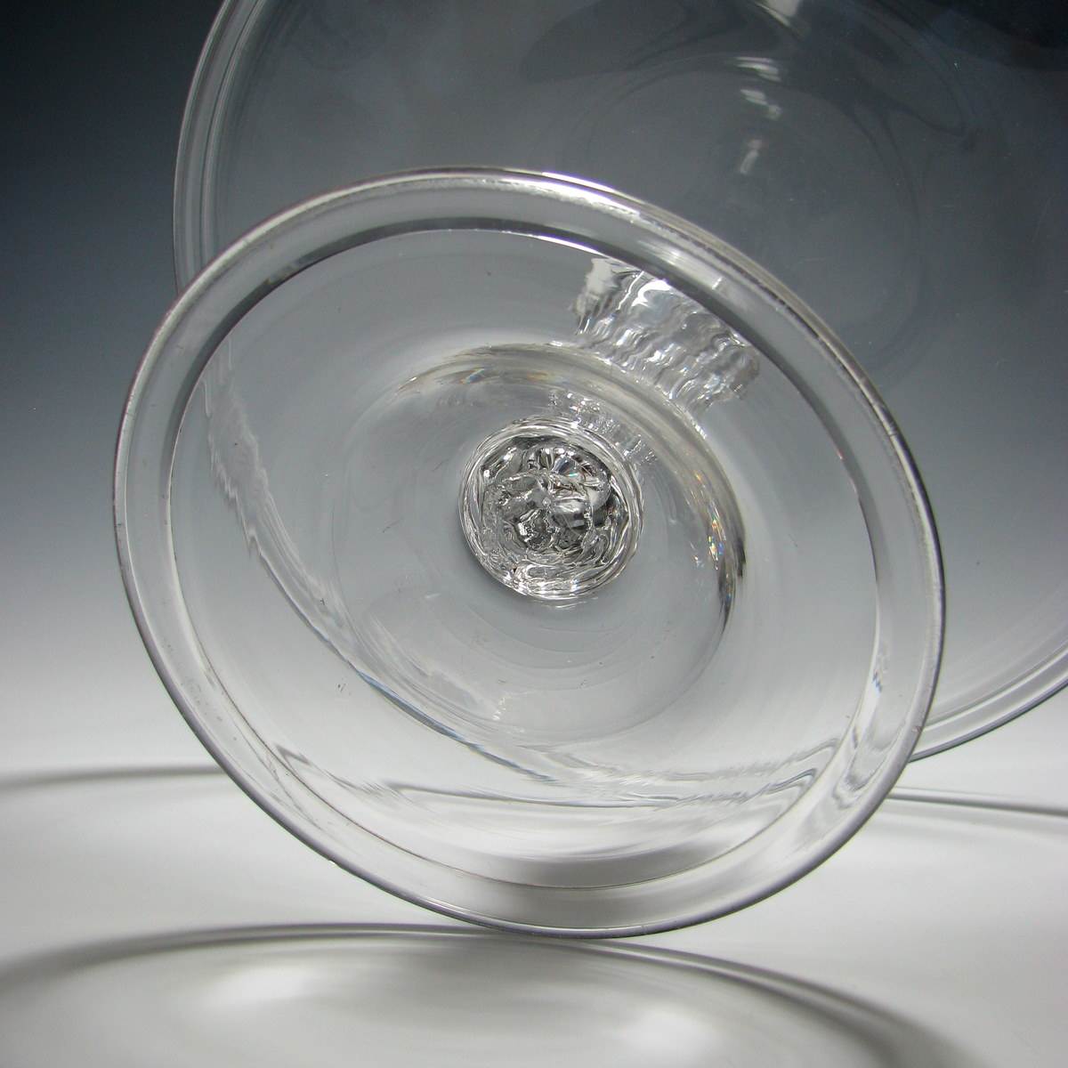 Tall 18th Century Glass Tazza c1770
