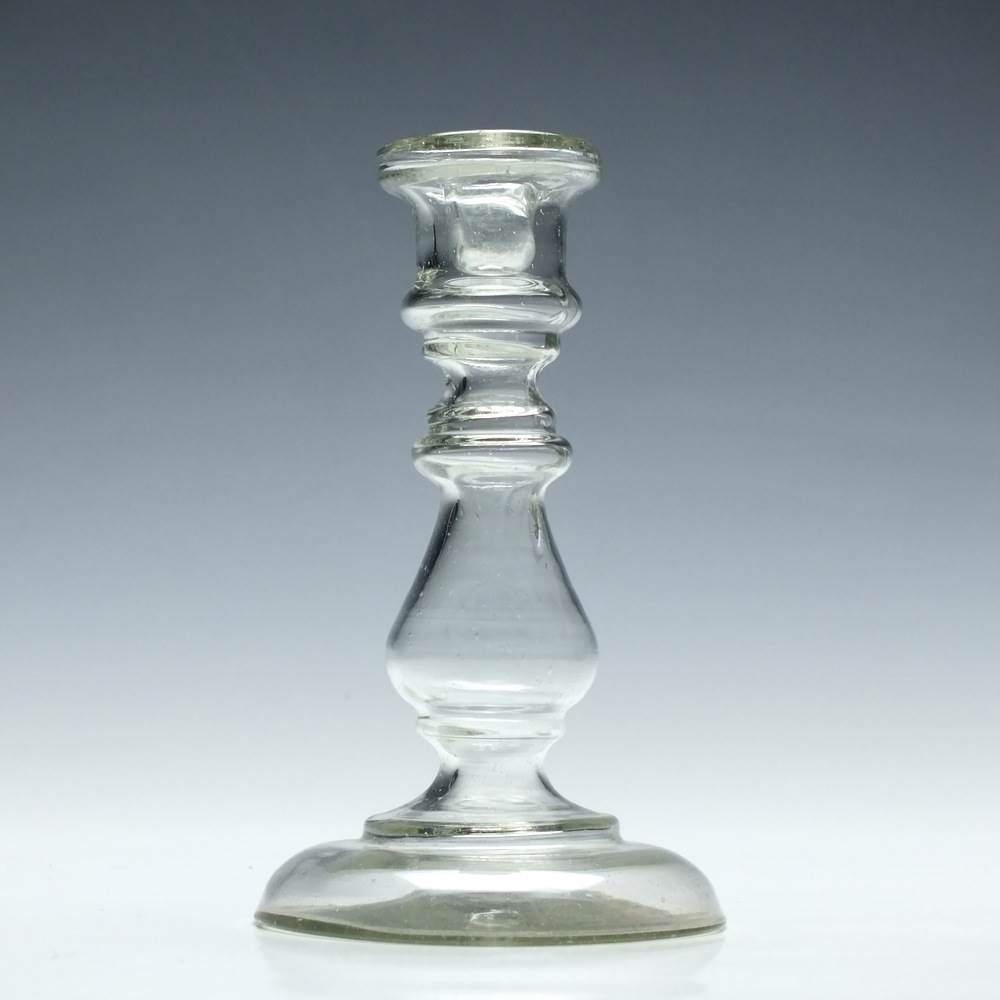 French Hollow Glass Taper Stick c1780