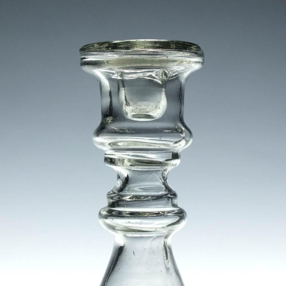 French Hollow Glass Taper Stick c1780