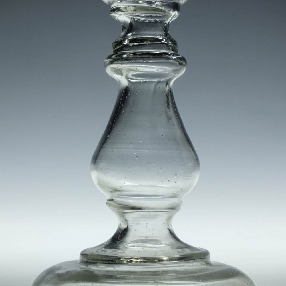 French Hollow Glass Taper Stick c1780