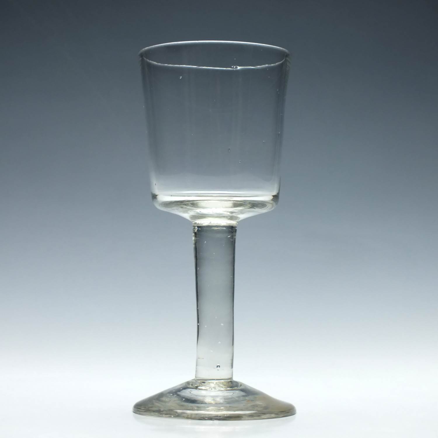 Rare 18th Century Plain Stem Wine Goblet c1750