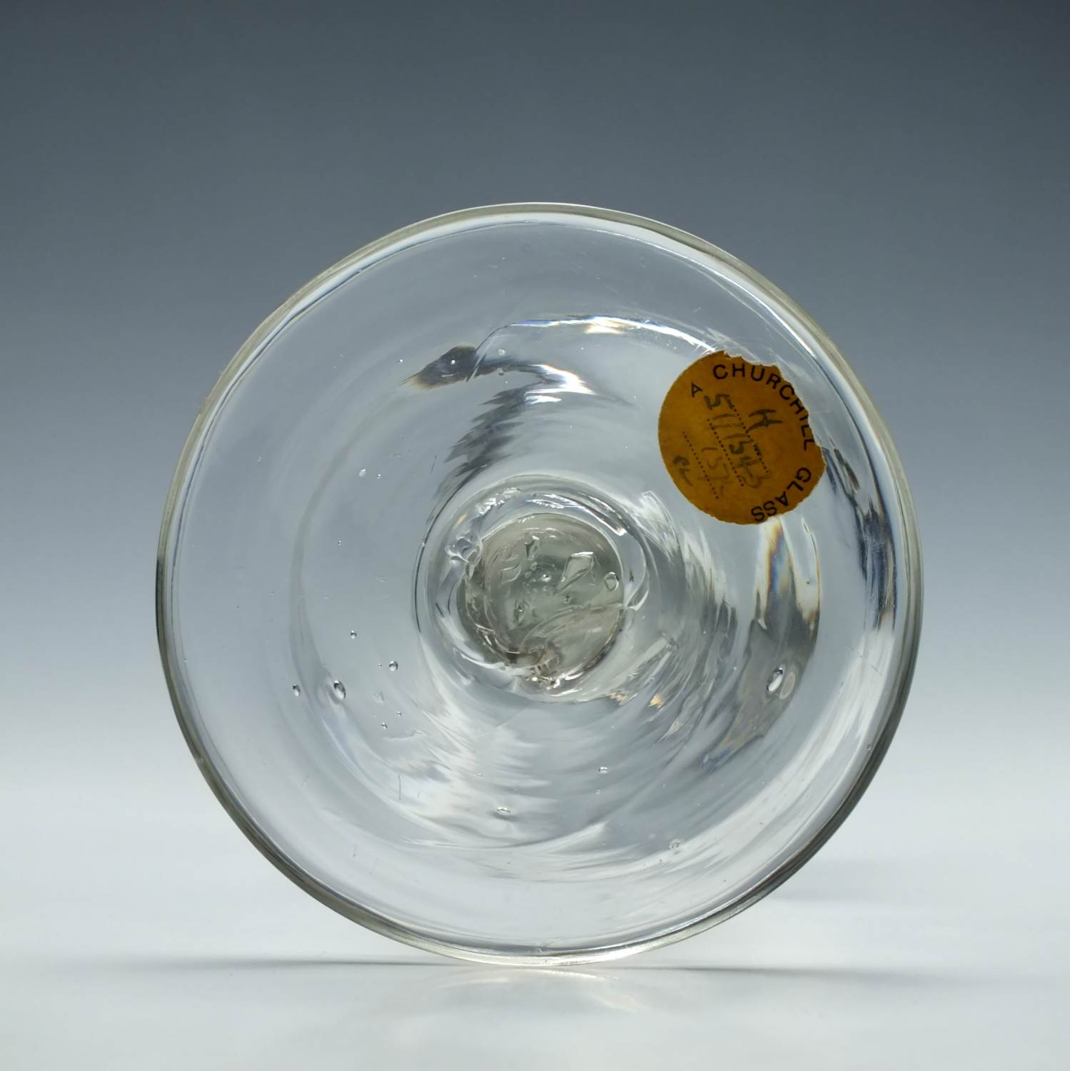Rare 18th Century Plain Stem Wine Goblet c1750