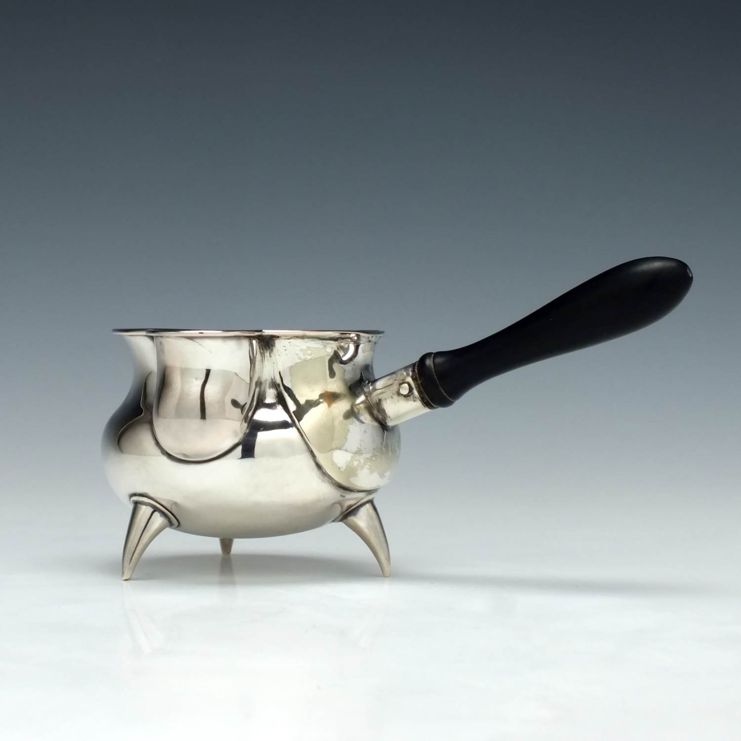 19th Century Silver Brandy Pan London c1840