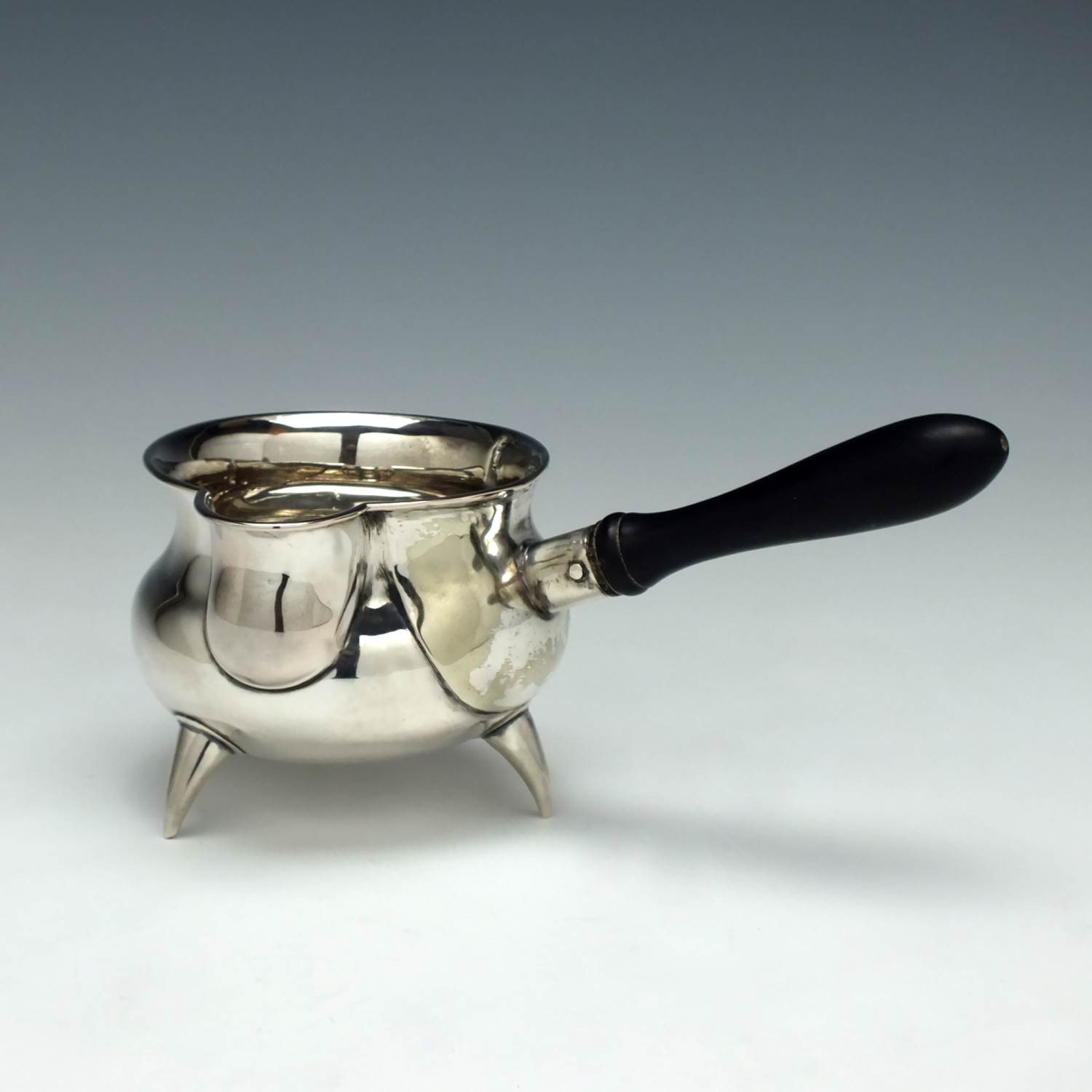 19th Century Silver Brandy Pan London c1840