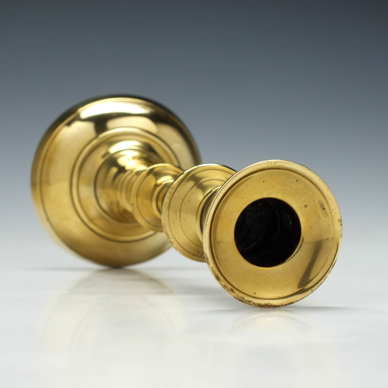 Pair of Victorian Brass Candlesticks c1860