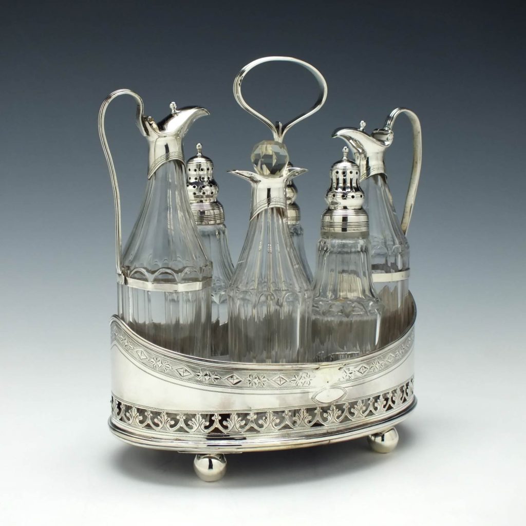 Georgian Cruet Sets Condiment Bottles - 18th century Georgian glass ...