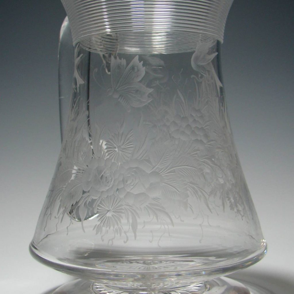 A Fine Engraved Victorian Pint Tankard c1880