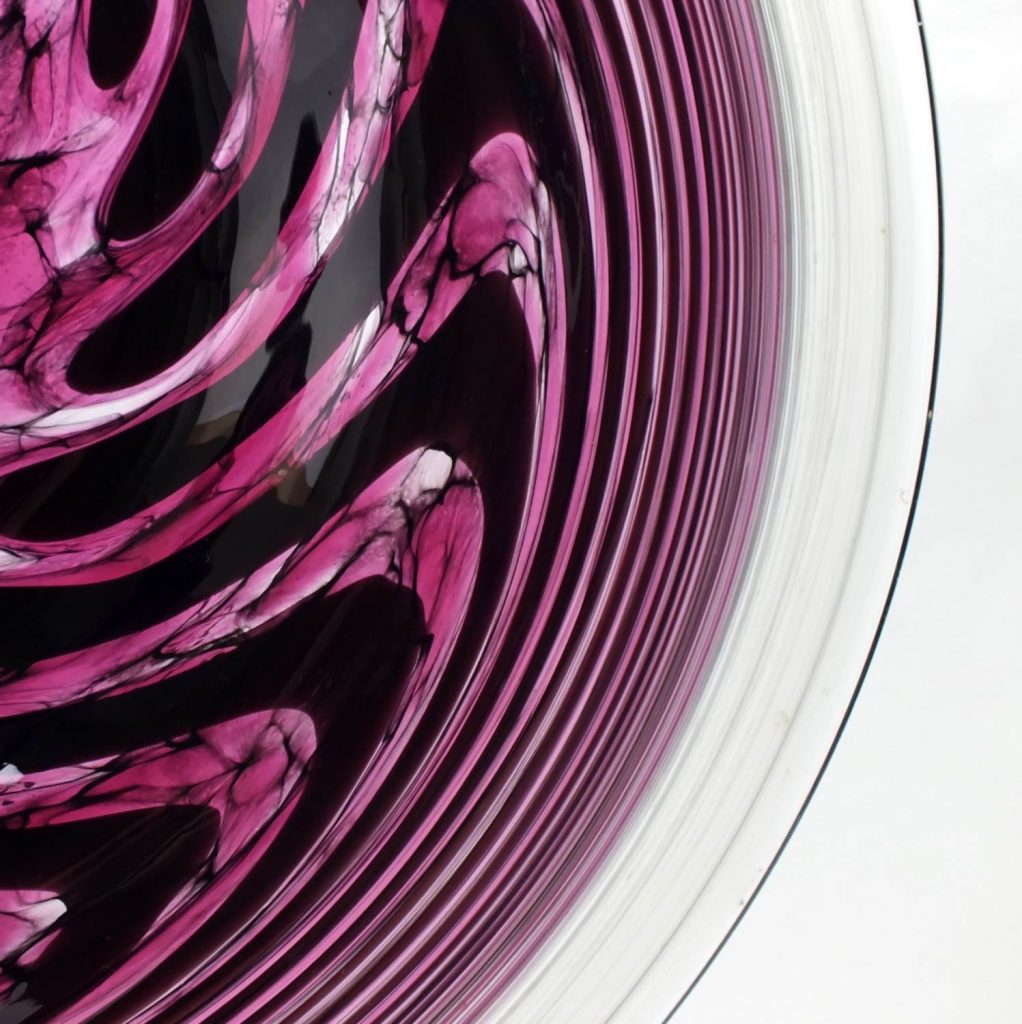 Signed Anthony Stern Glass Charger