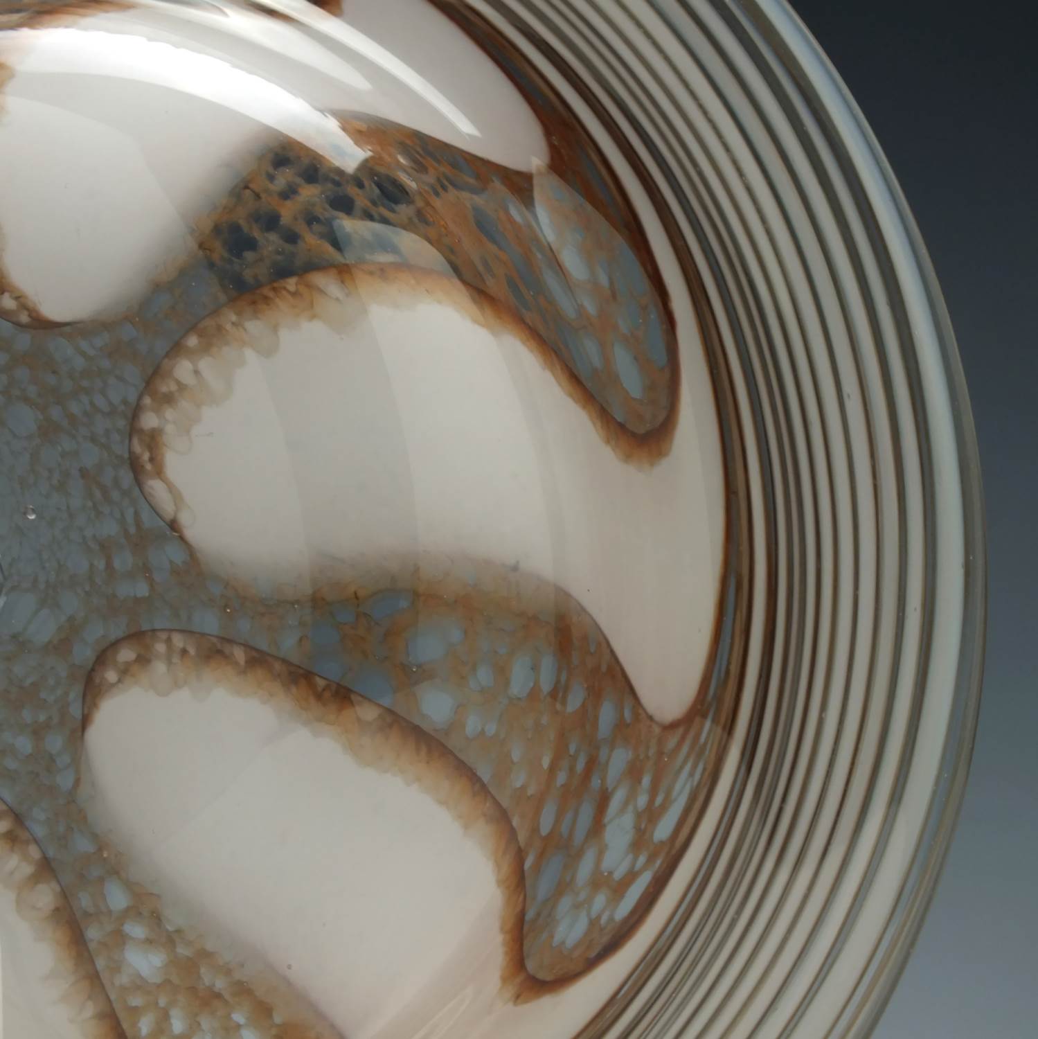 Signed Anthony Stern Glass Bowl