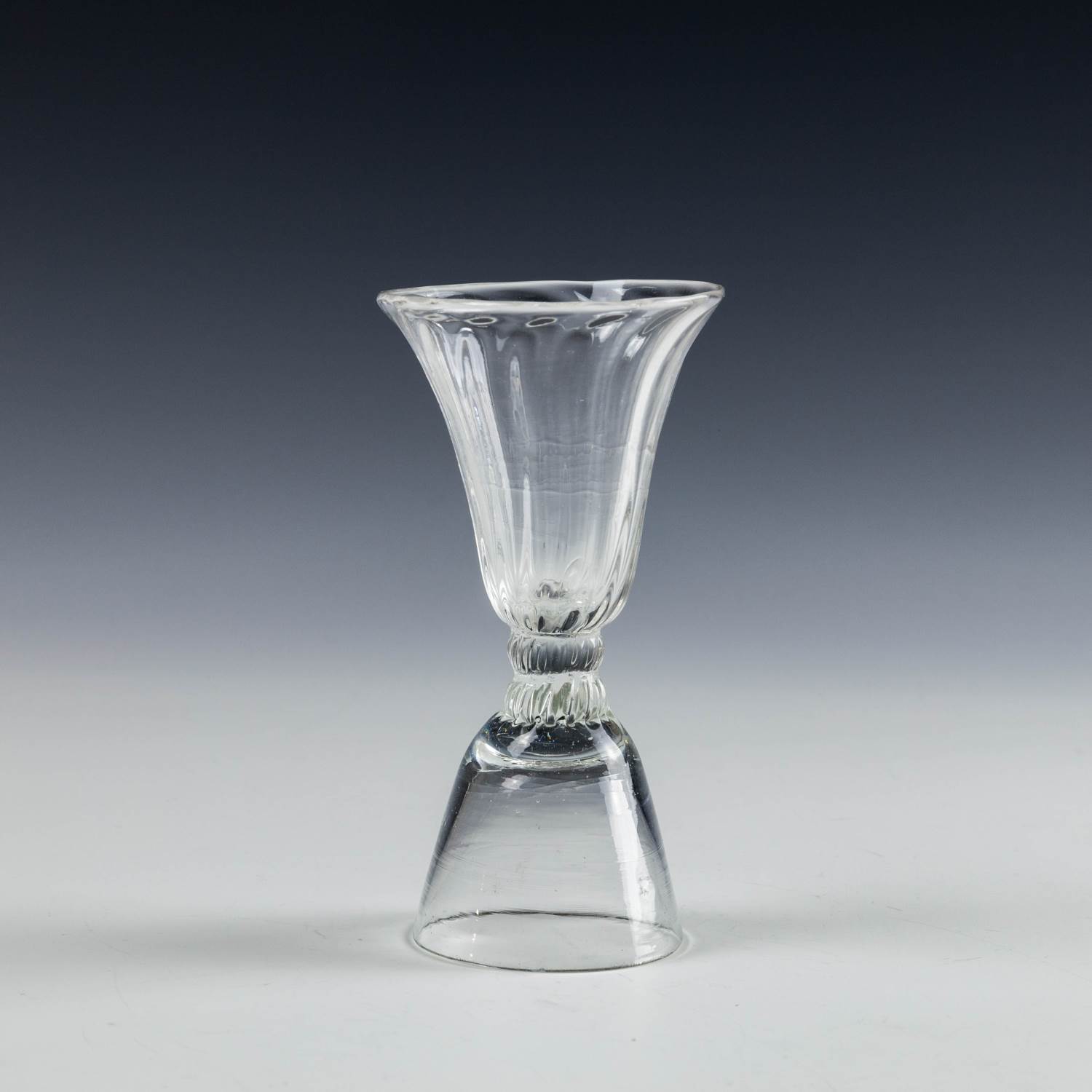 A Continental Double Ended Dram Glass c1780