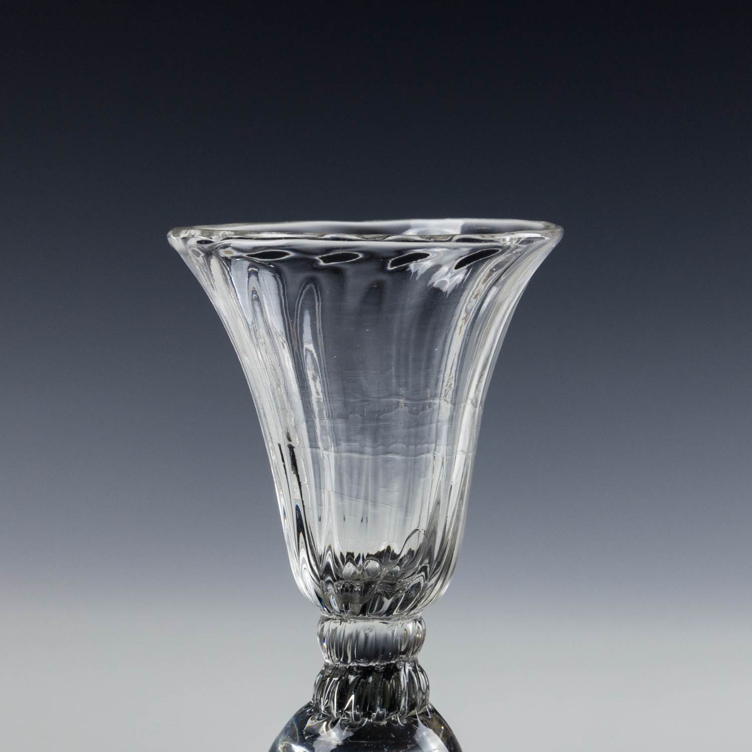 A Continental Double Ended Dram Glass c1780