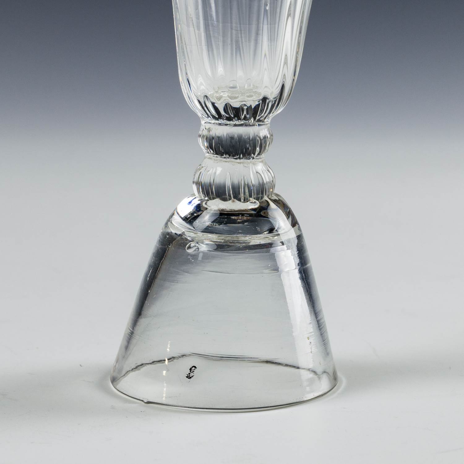 A Continental Double Ended Dram Glass c1780