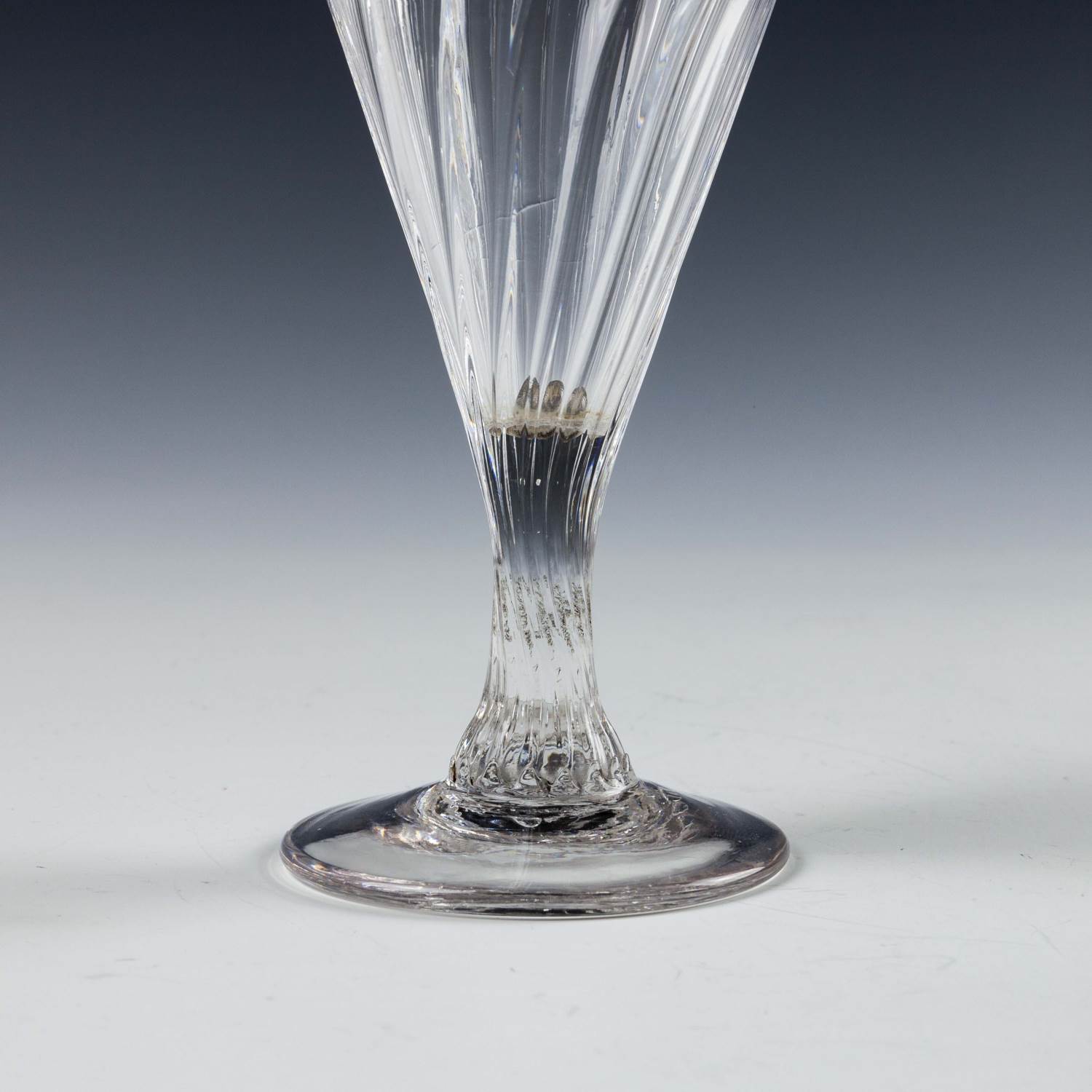 Rib Moulded Dram Glass c1780