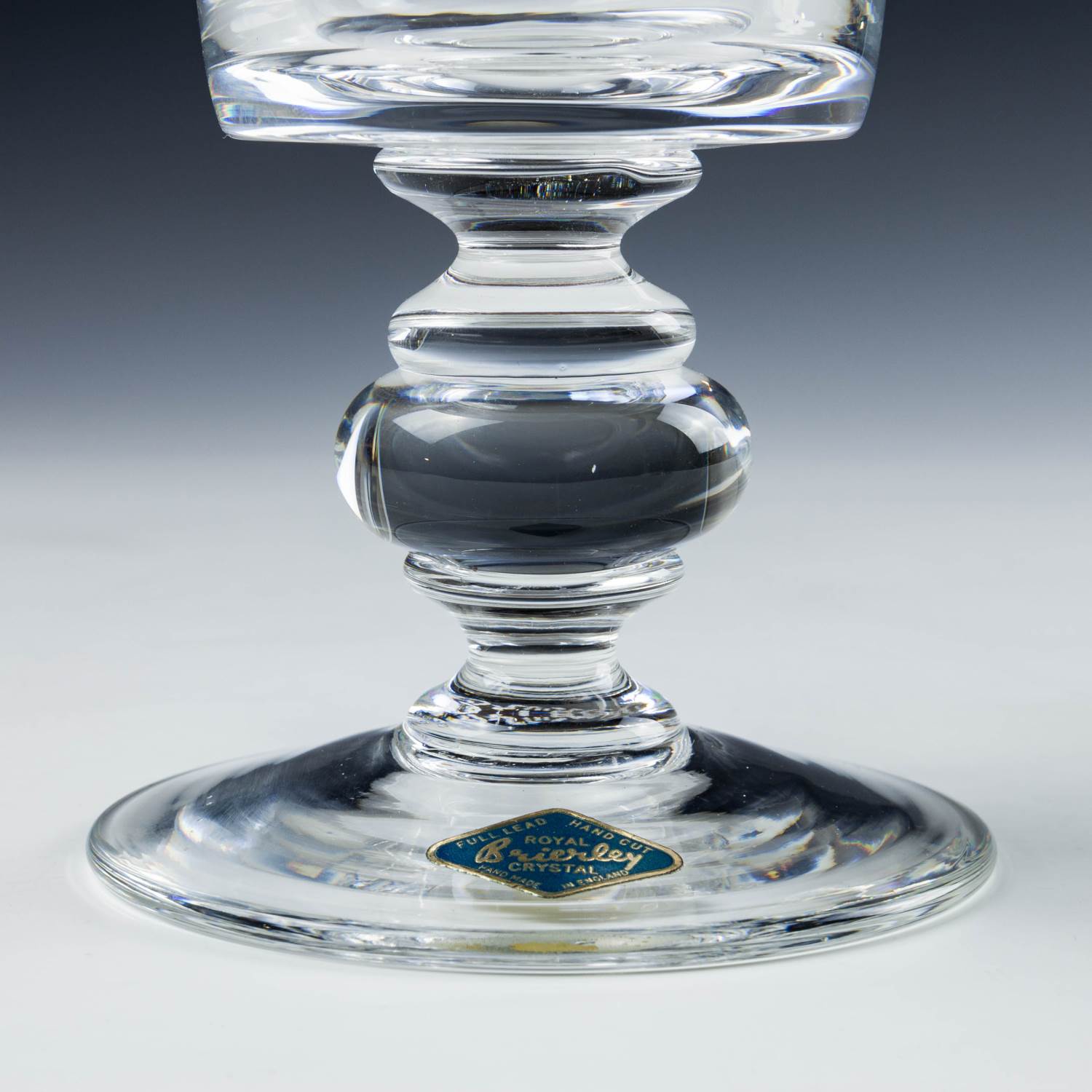 Royal Brierley Crystal Danek Piechowiak Engraved Glass Goblet – c1980