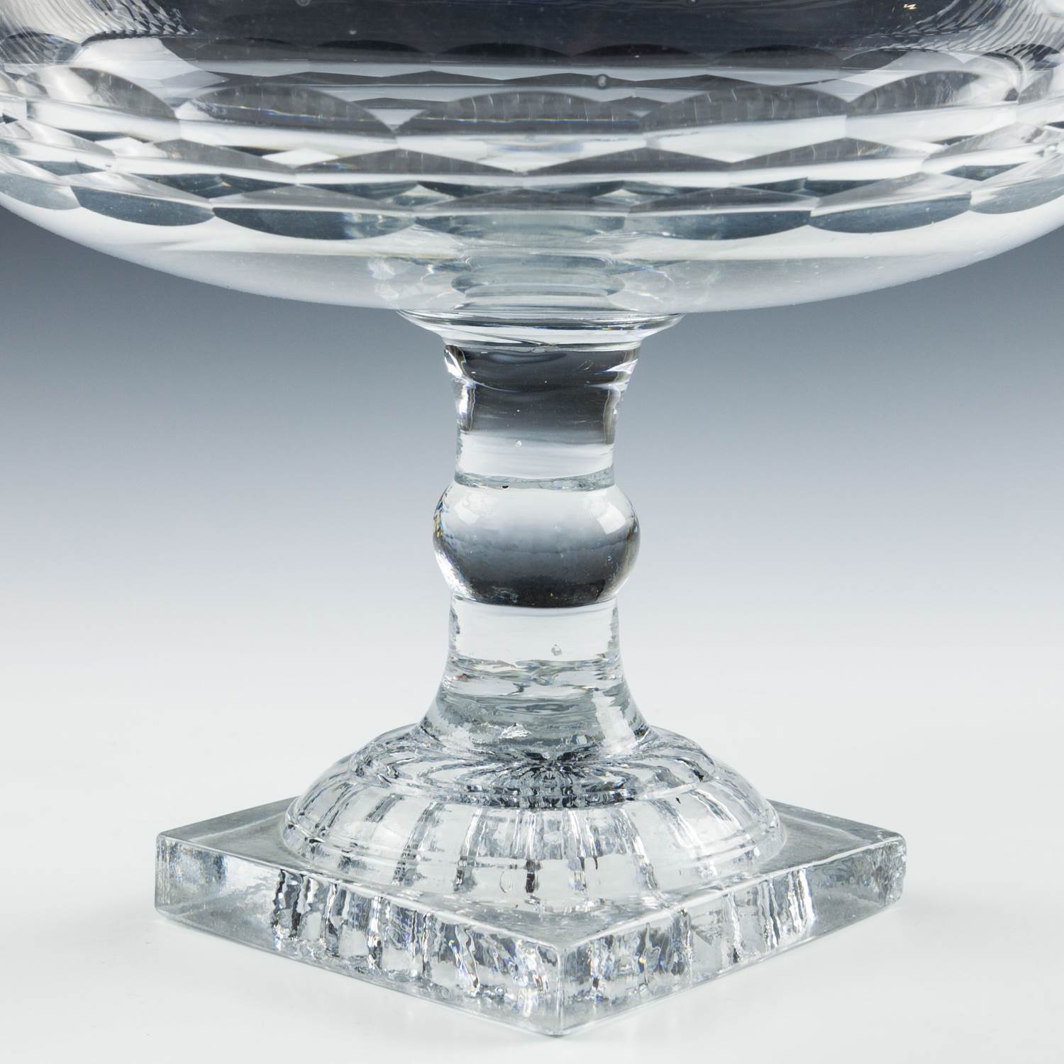 Irish Cut Glass Standing Bowl c1810