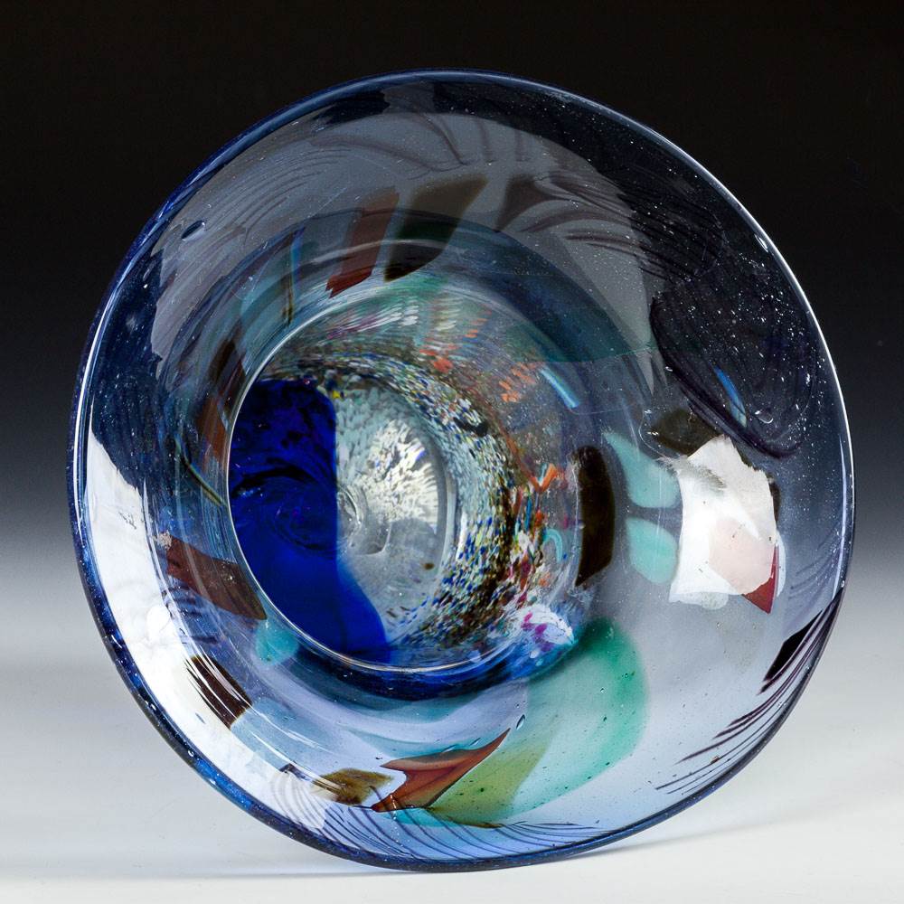 A George Elliott Studio Glass Vase c1980