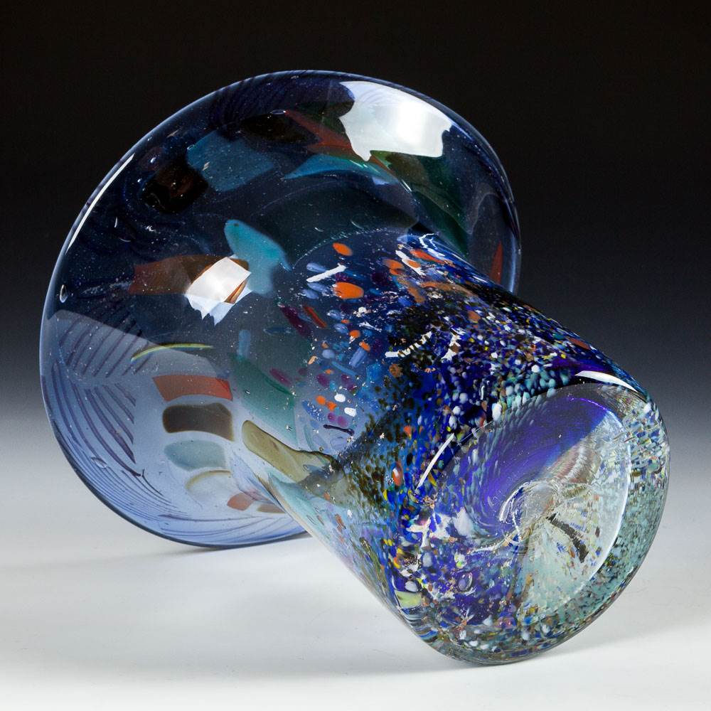 A George Elliott Studio Glass Vase c1980