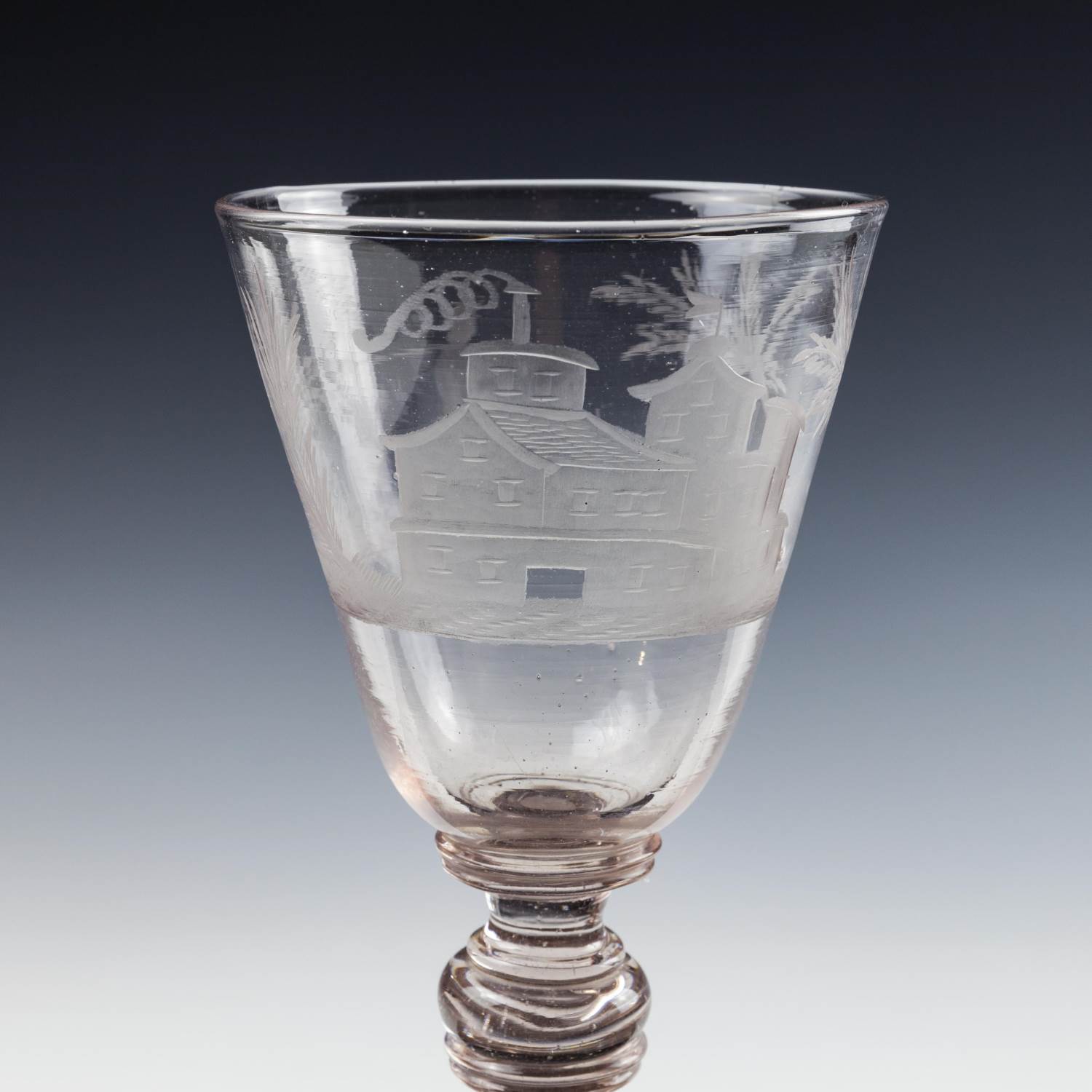 Engraved Bohemian Goblet c.1710