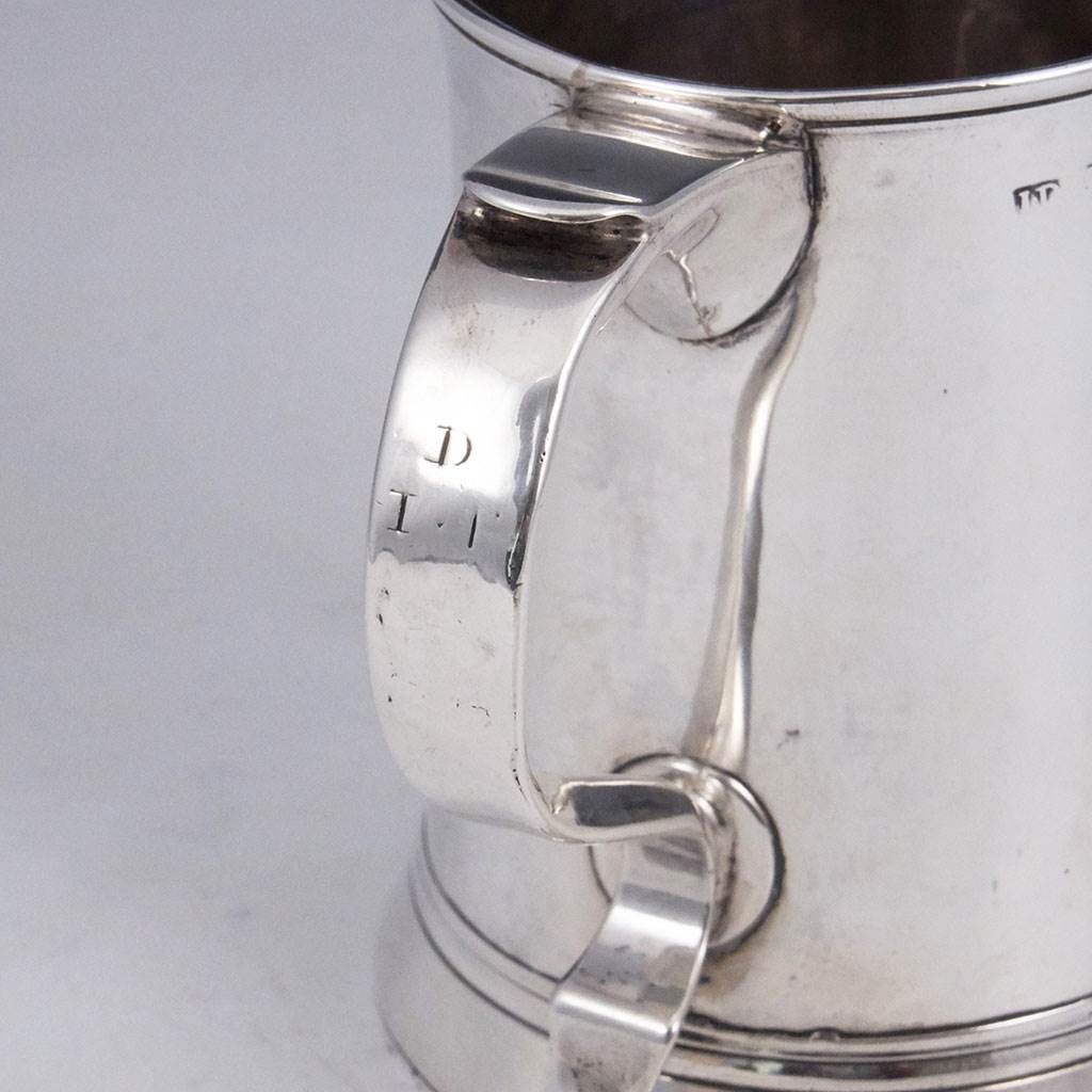 Georgian Three Gill Sterling Silver Tankard London 1770