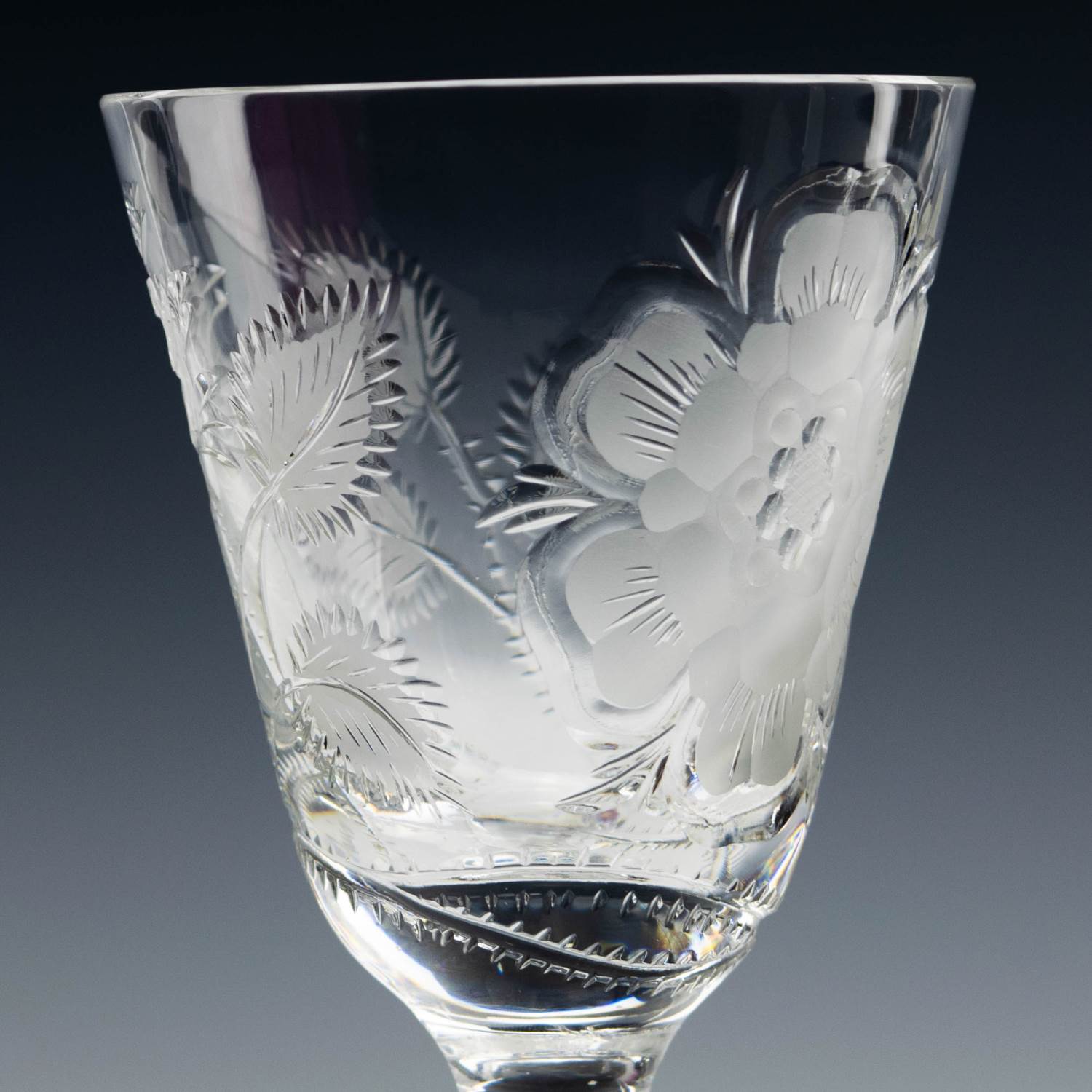 Jacobite Revival Stuart Crystal Wine Goblet By Stuart Davis