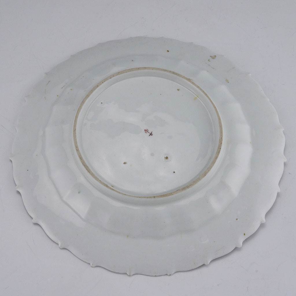A Chelsea Porcelain Feather Edge Plate c1755