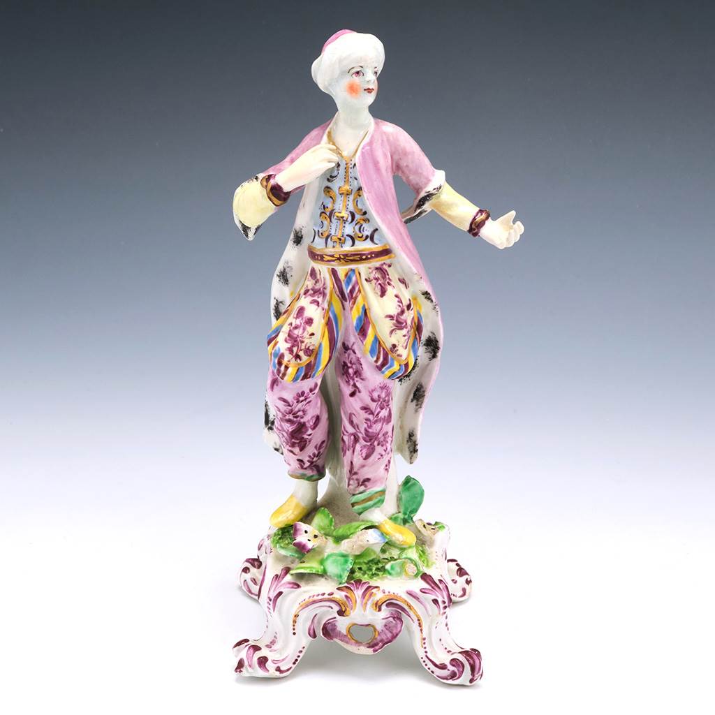 A Bow figure of a Turkish Dancer c1765