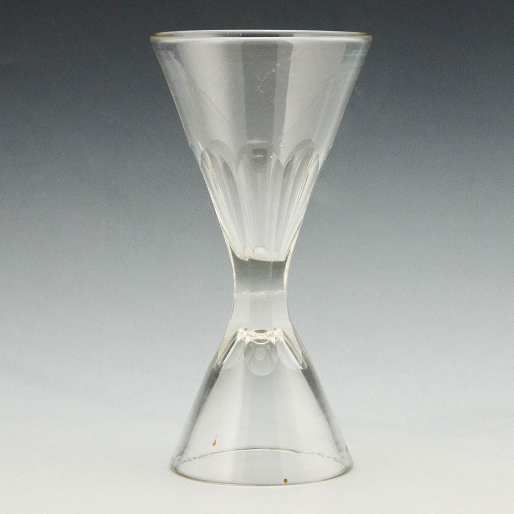 A Double Ended Dram Glass c1840