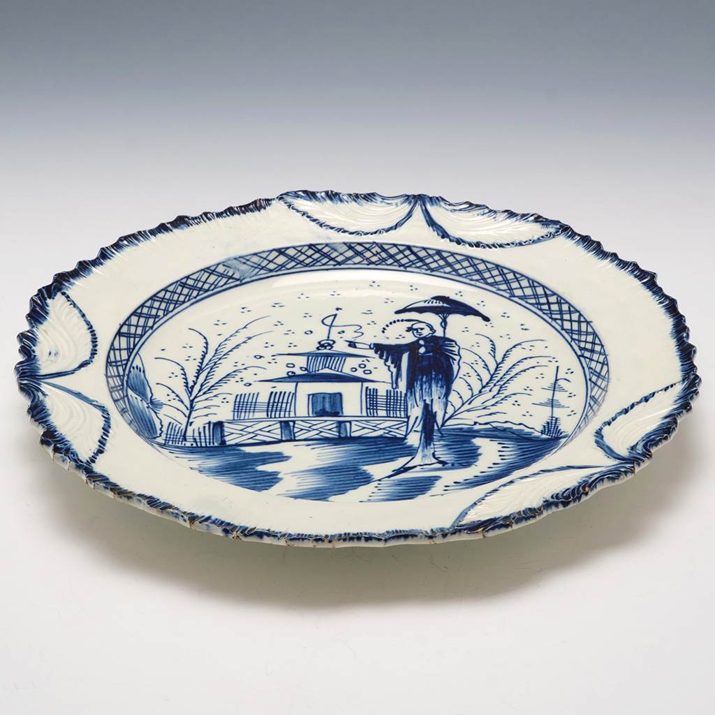 Liverpool Pearlware Long Eliza Dish c1790
